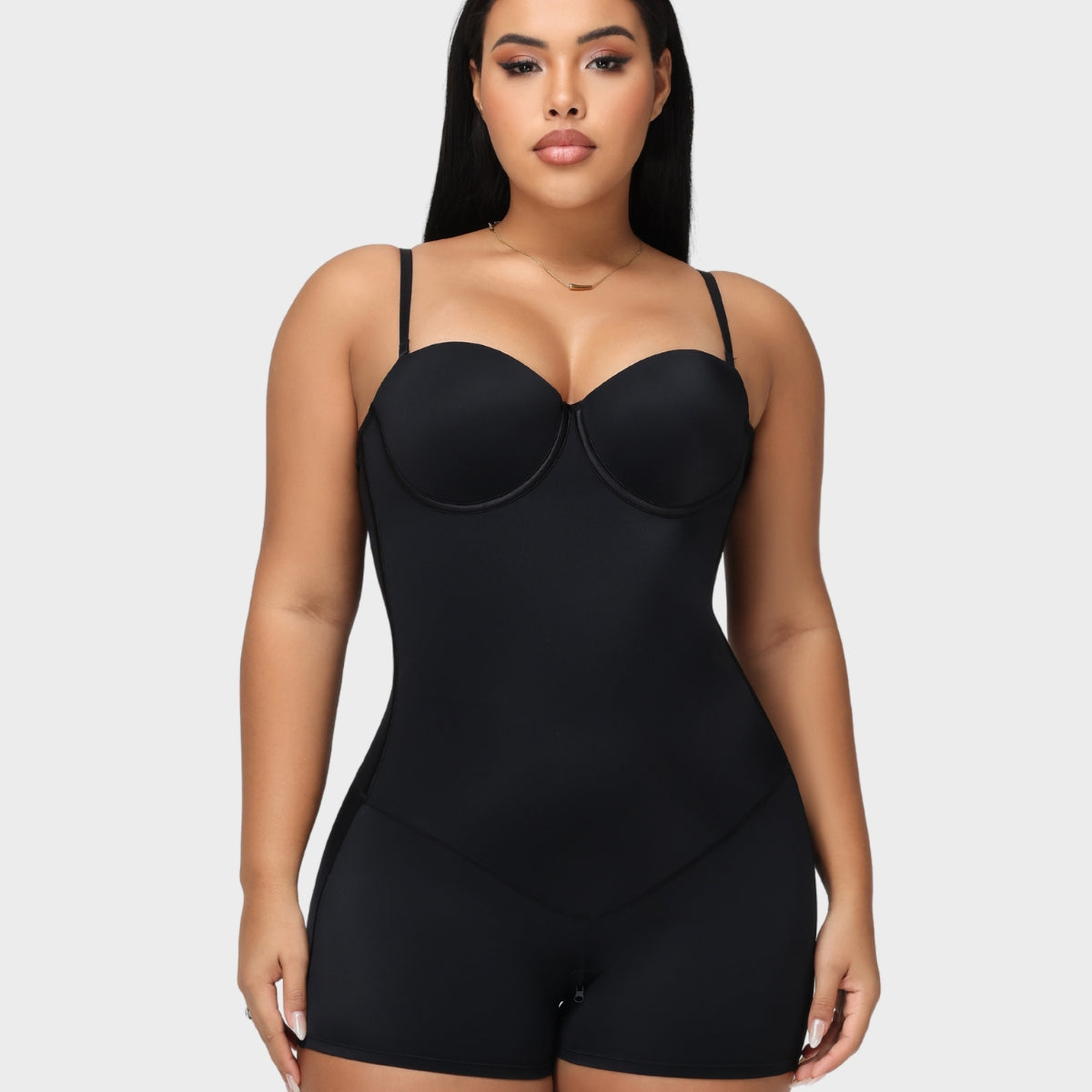Sculpt Flow™ Essentials Back Tie Bodysuit With Bra – COOSHAPE